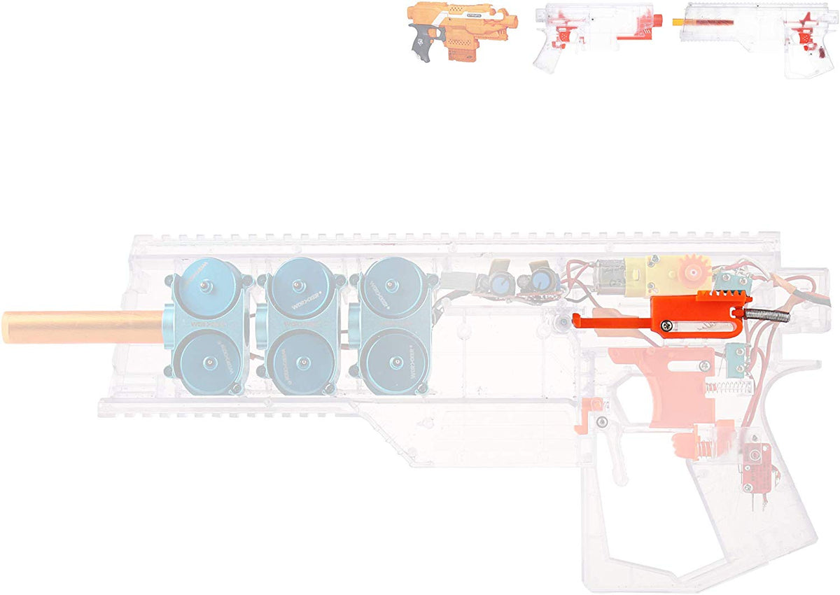 WORKER New Automatic Push Rod Darts Stick for Nerf Stryfe & Swordfish ...