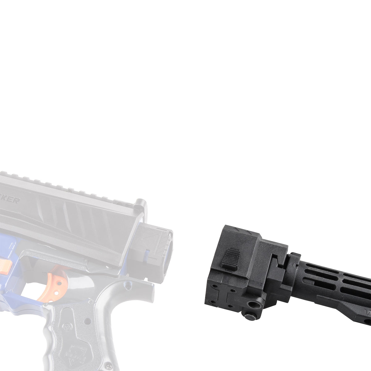 JGCWorker Folding Shoulder Stock Core Parts for Nerf N-Strike